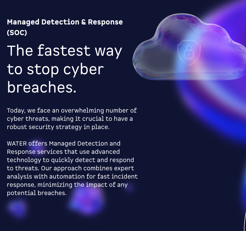 Managed Detection & Response (SOC) | water IT Security GmbH