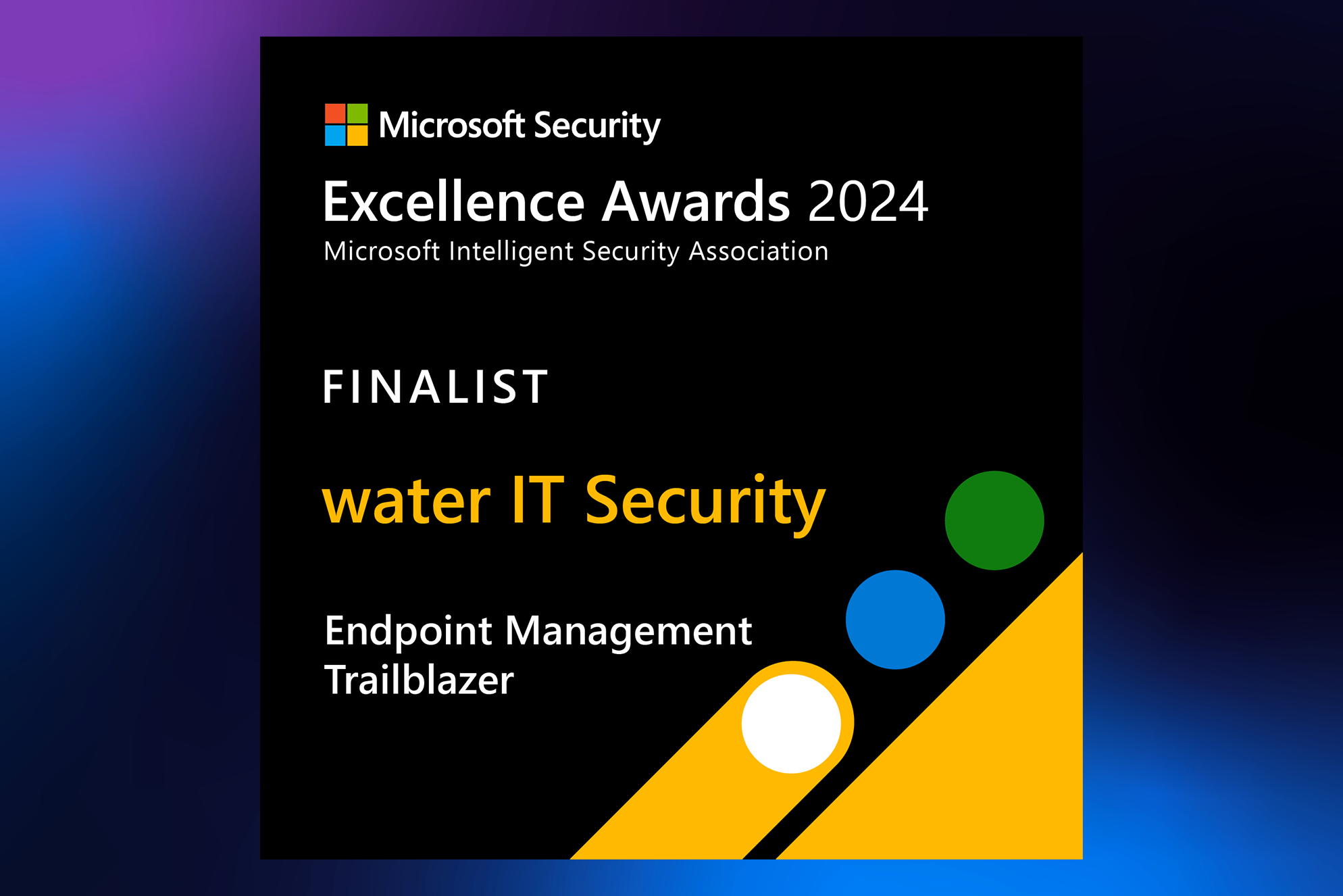 water IT Security recognized as a Microsoft Security Excellence Awards ...